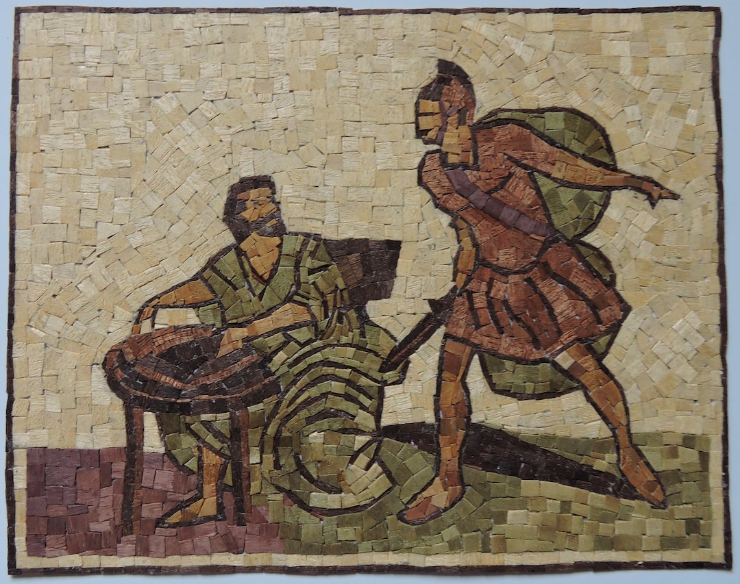 Archimedes and the Soldier Reproduction of an Ancient Roman Mosaic in ...