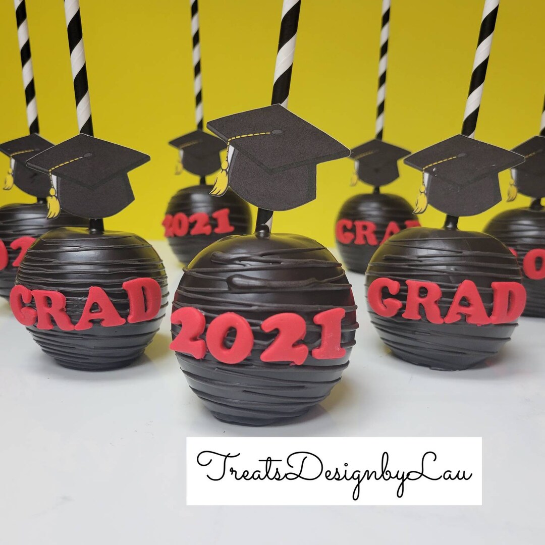 Graduation Chocolate Candy Apples/10 Apples - Etsy