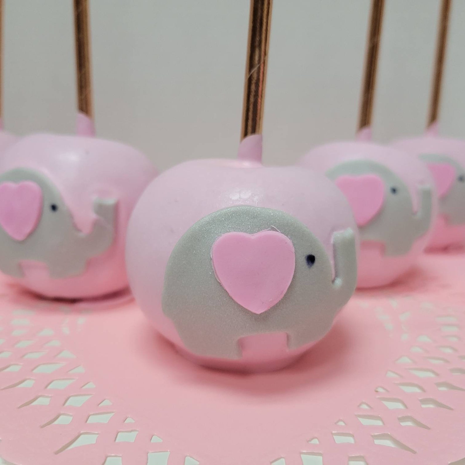 Baby Elephant chocolate candy apples candy table. 10 apples. | Etsy