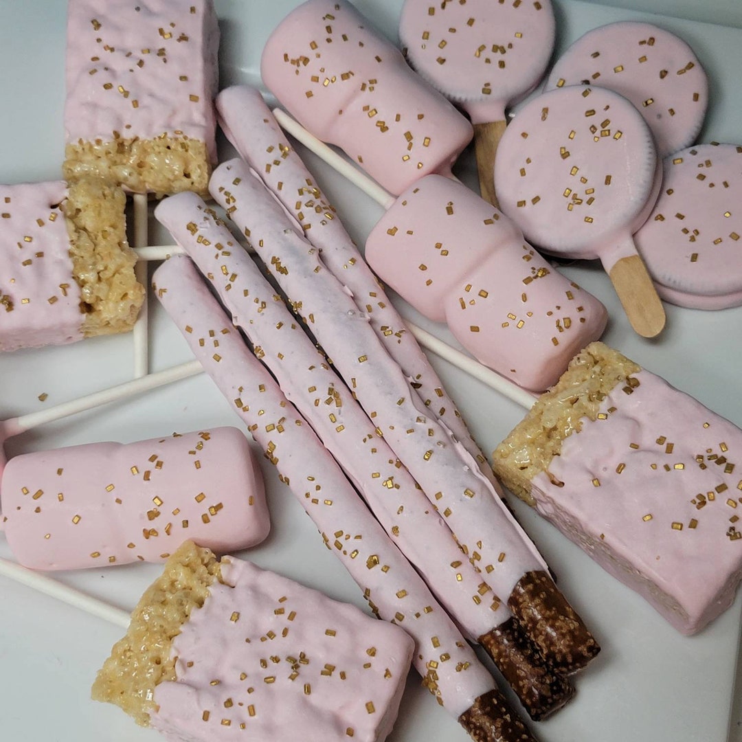 48 Ct Rose Gold Chocolate Covered Treats Bundle / Candy Table/ Dessert ...