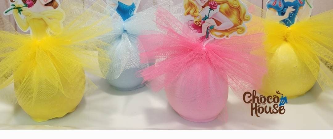Princess Chocolate Covered Apples. With Princess Topper - Etsy