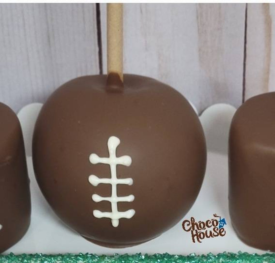 Football Chocolate Candy Apples. 10 Apples - Etsy