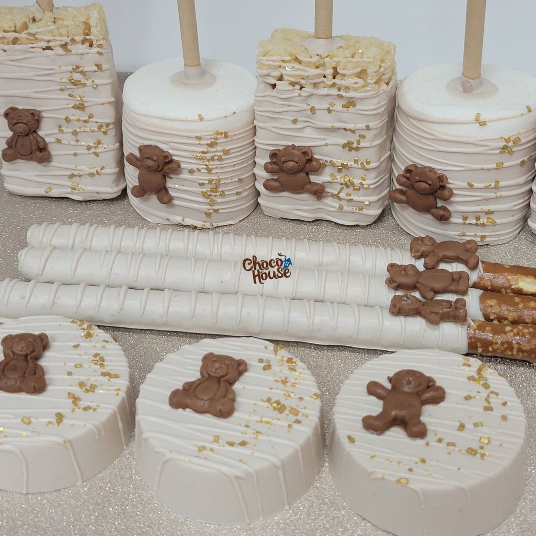 48 Teddy Bear Themed Baby Shower Treats Bundle. 48 Pieces - Etsy