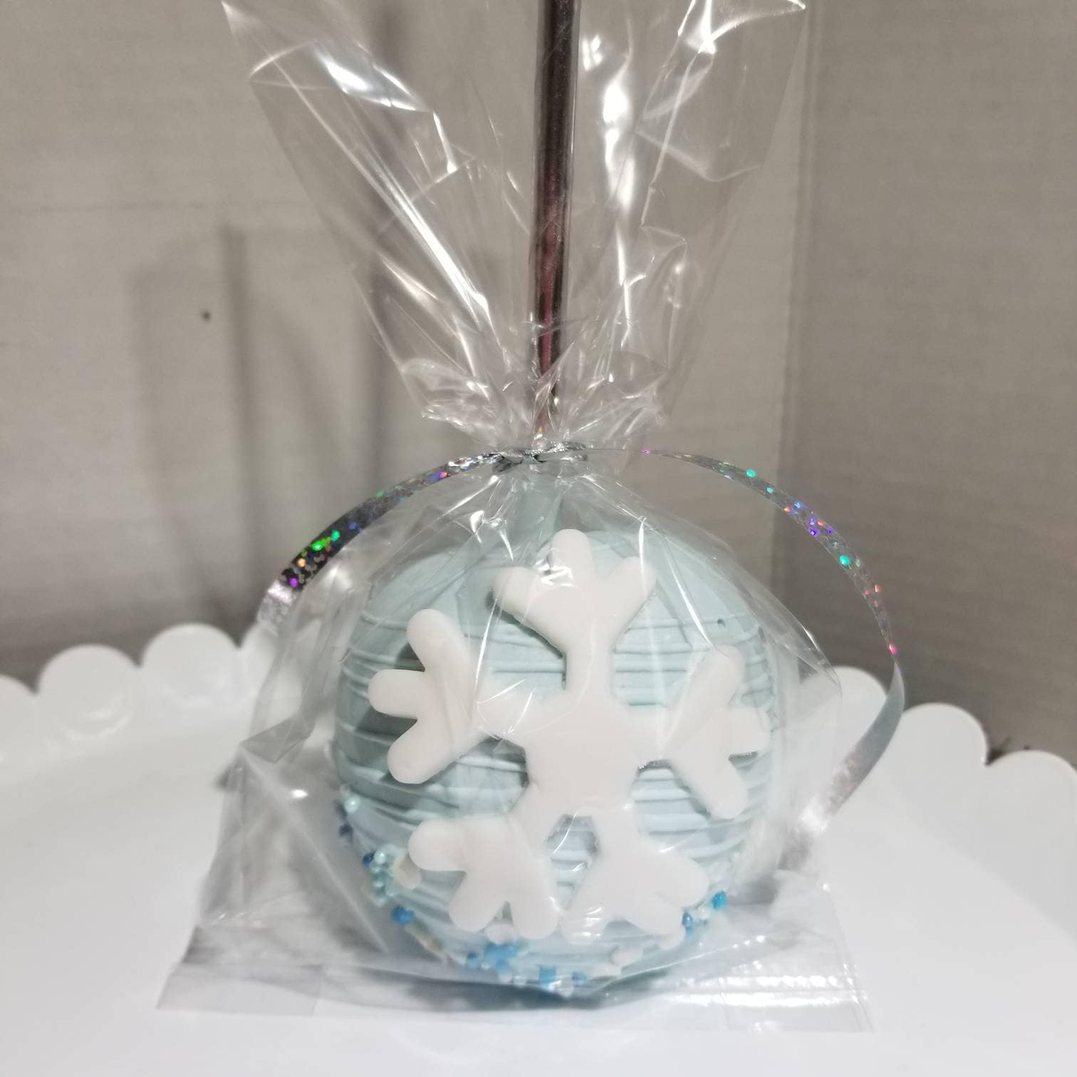 Winter Wonderland chocolate candy apples candy table. | Etsy