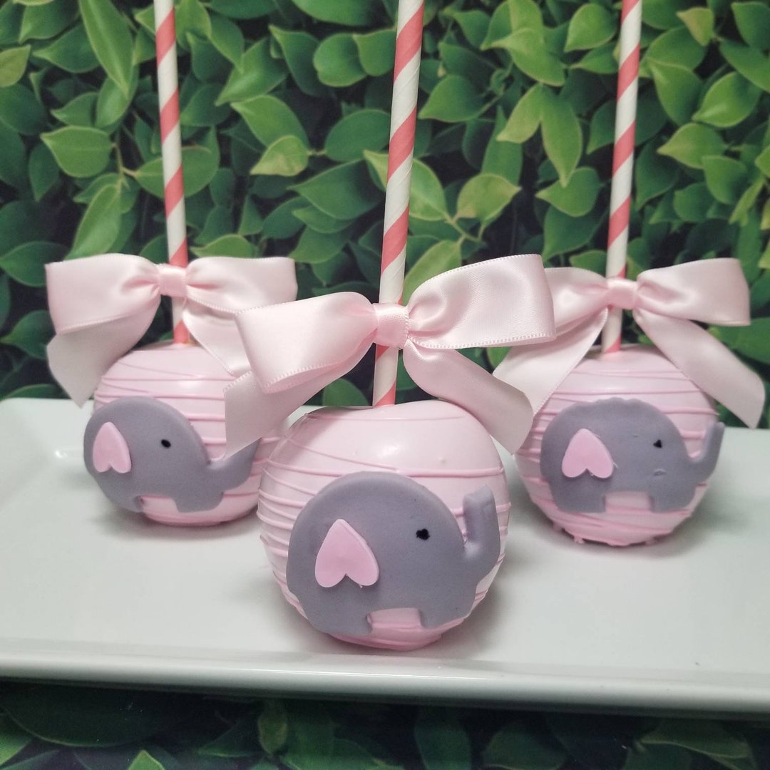 Baby Elephant Chocolate Candy Apples, Candy Table. 10 Apples. - Etsy