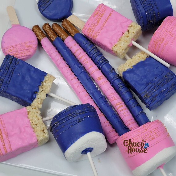 48p Gender Reveal Treats Bundle Candy Table. Bright Pink & | Etsy