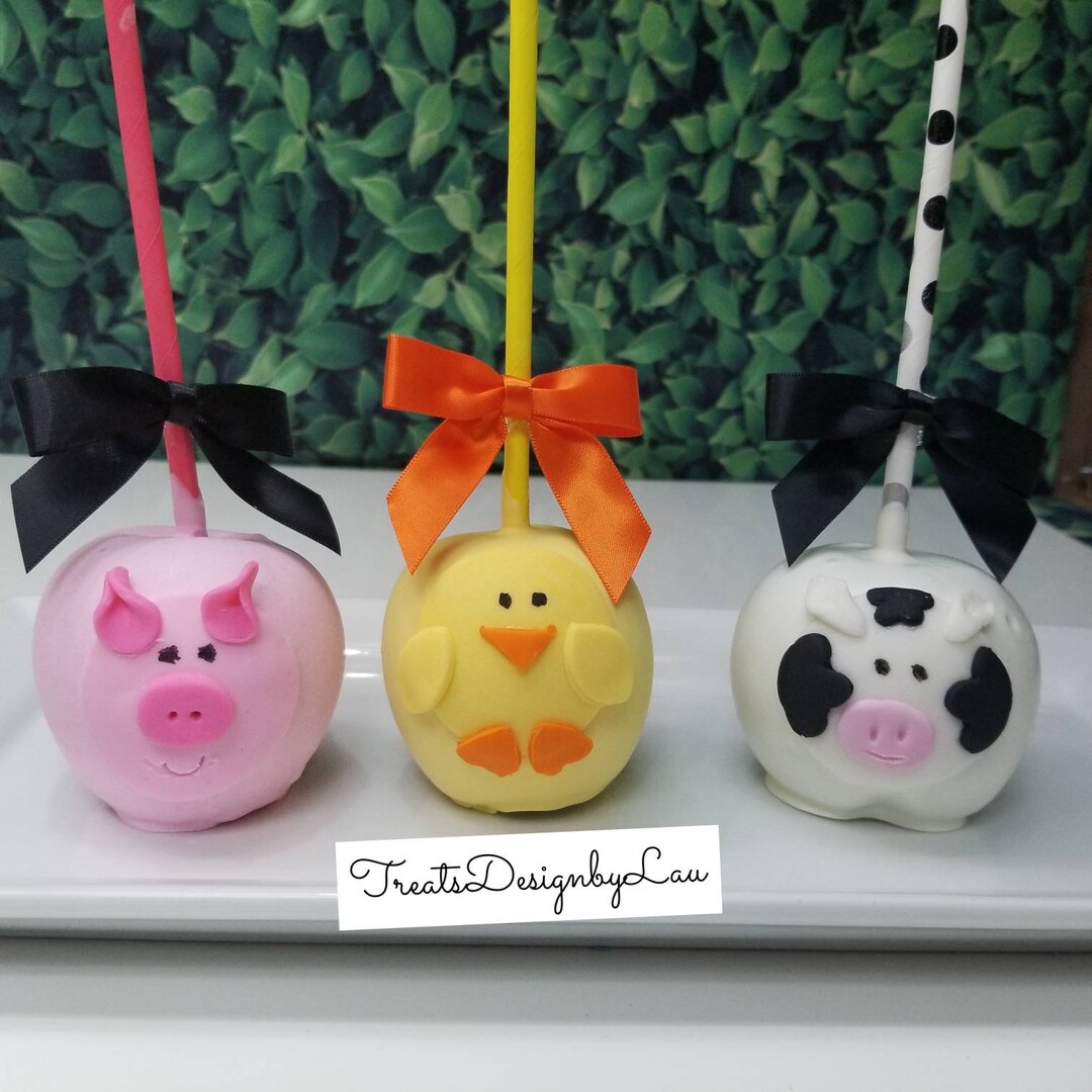 Farm Animals Chocolate Candy Apples Candy Table. Farm House. - Etsy
