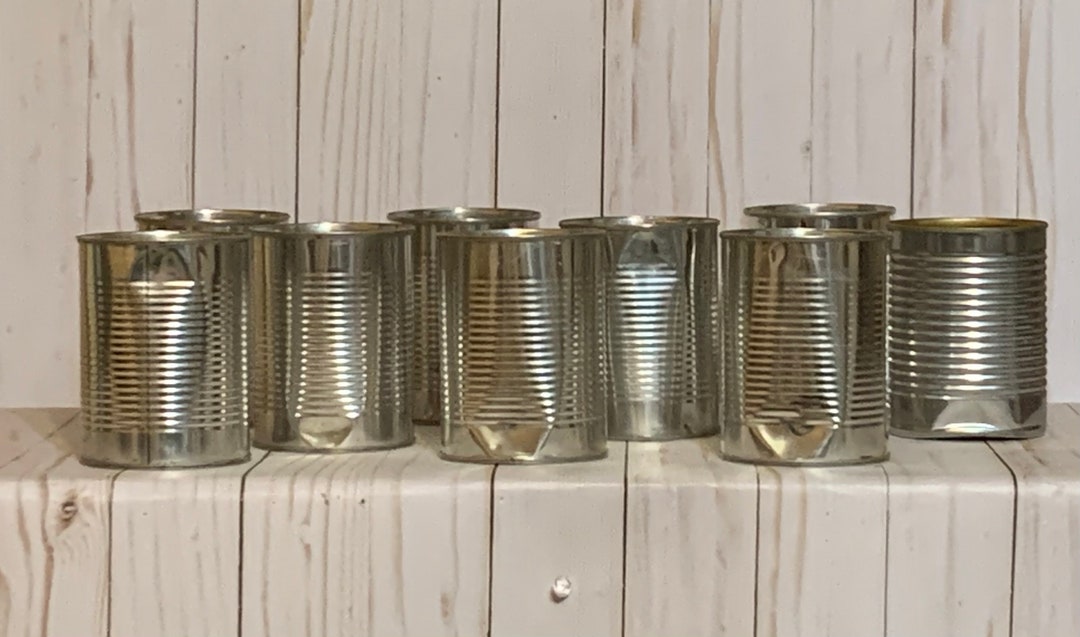 Tin Cans Slightly Damaged , Random Sizes, SMOOTH EDGES - Etsy