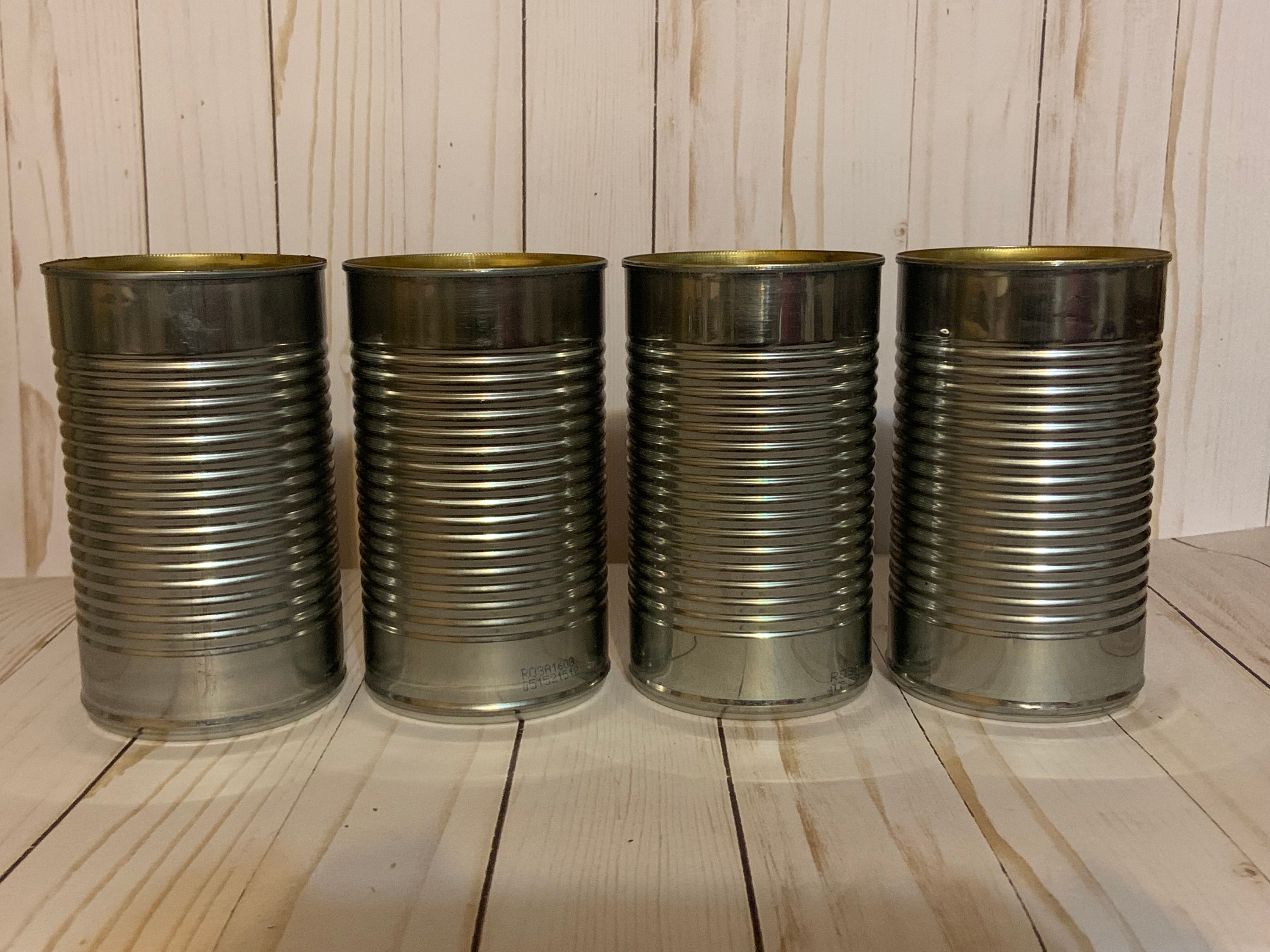 Tall Tin Can, 4 Count - 3.25"w, Height Between 5.25' and 5.5" SMOOTH ...