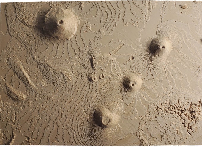 Mars 3D Topography Model of JEZERO CRATER Delta the NASA - Etsy