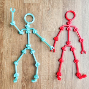 Fidget Adjustable Stick Figures 8 Tall Flexible Articulating Companions ...