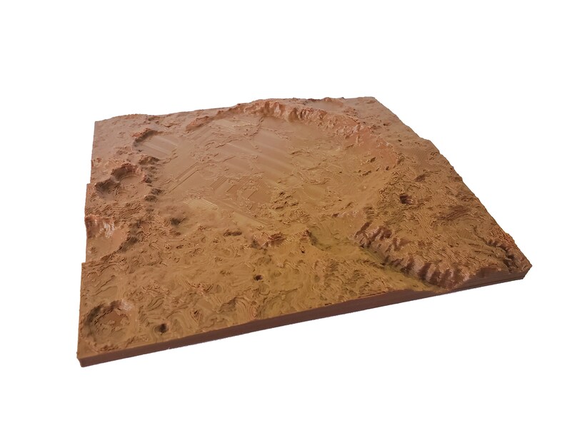 Mars 3D Topography Model of GUSEV CRATER the NASA Spirit - Etsy