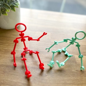 Fidget Adjustable Stick Figures 8 Tall Flexible Articulating Companions ...