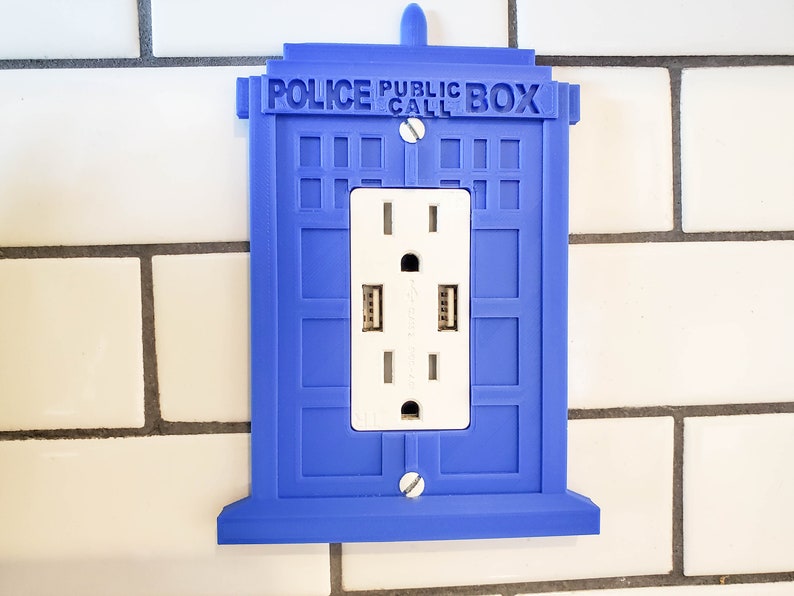 Light Switch / Electrical Outlet Cover Tardis Police Box - Etsy