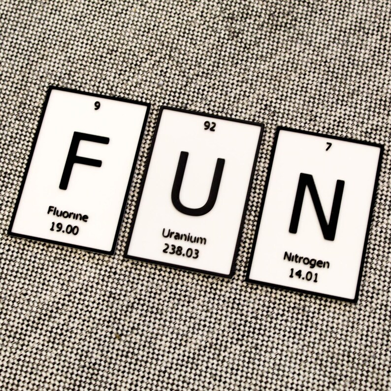 FUN | Periodic Table of Elements Wall, Desk or Shelf Sign - Etsy