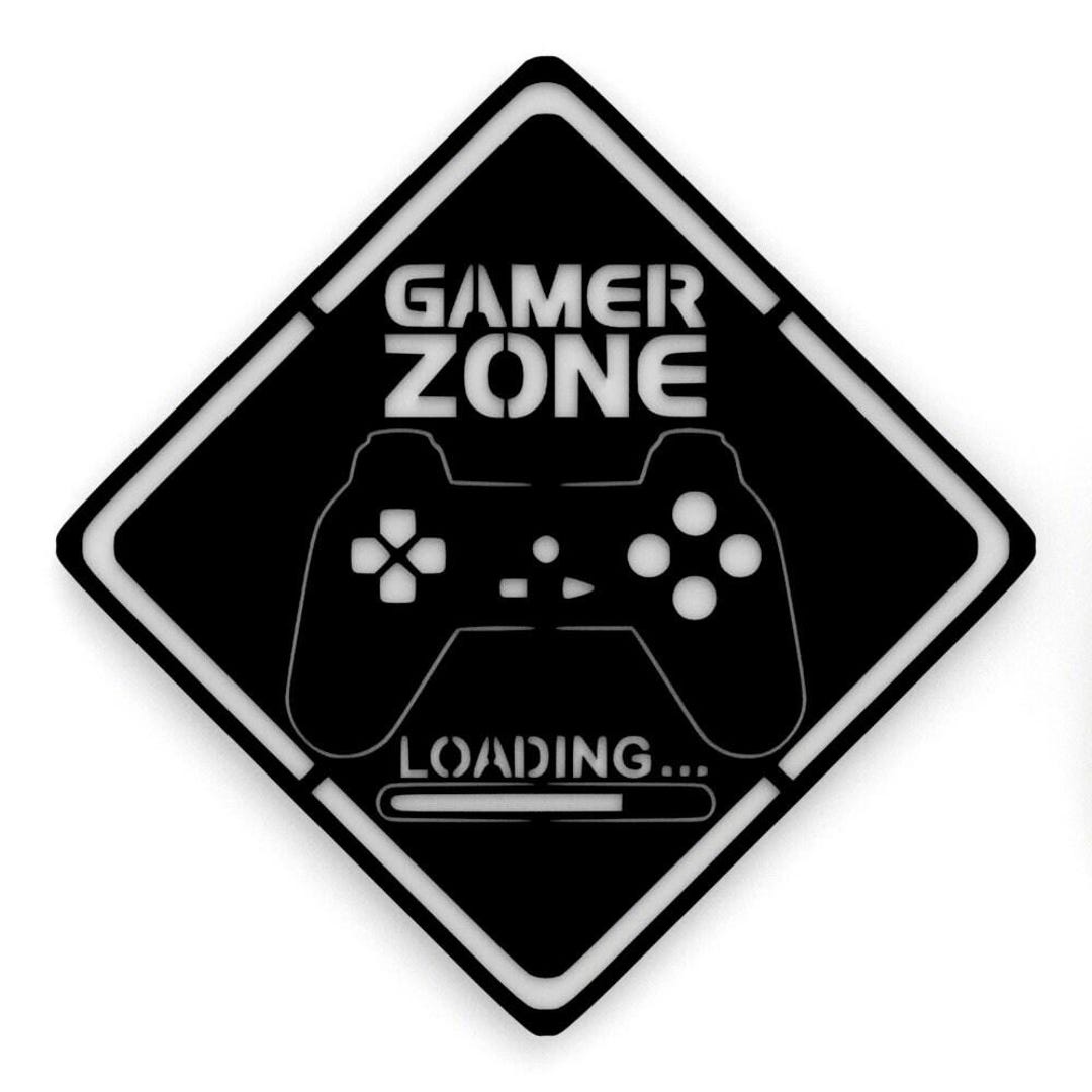 Gamer Zone | Gamer Sign | Game Enthusiasts - Etsy
