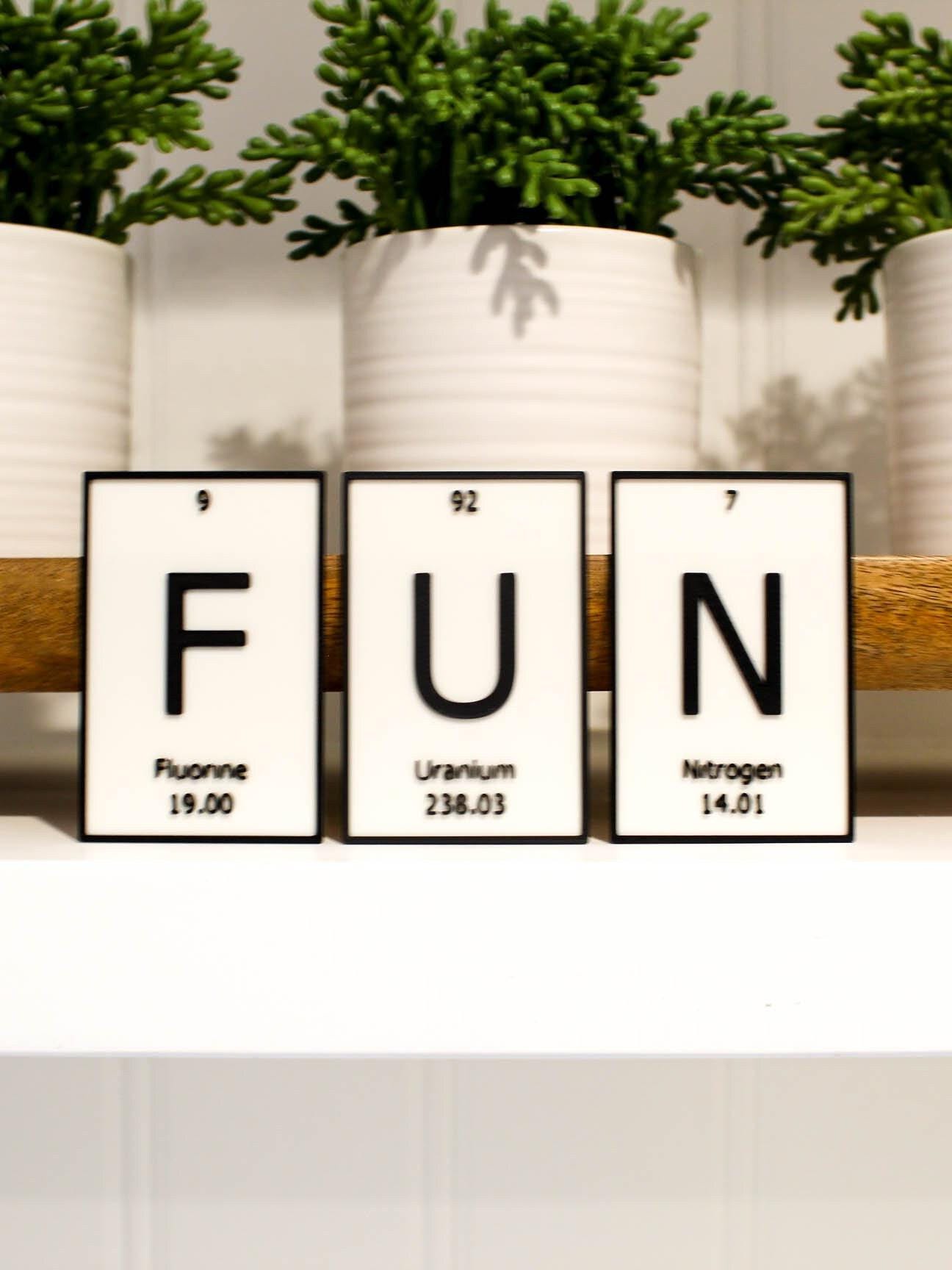 FUN | Periodic Table of Elements Wall, Desk or Shelf Sign - Etsy