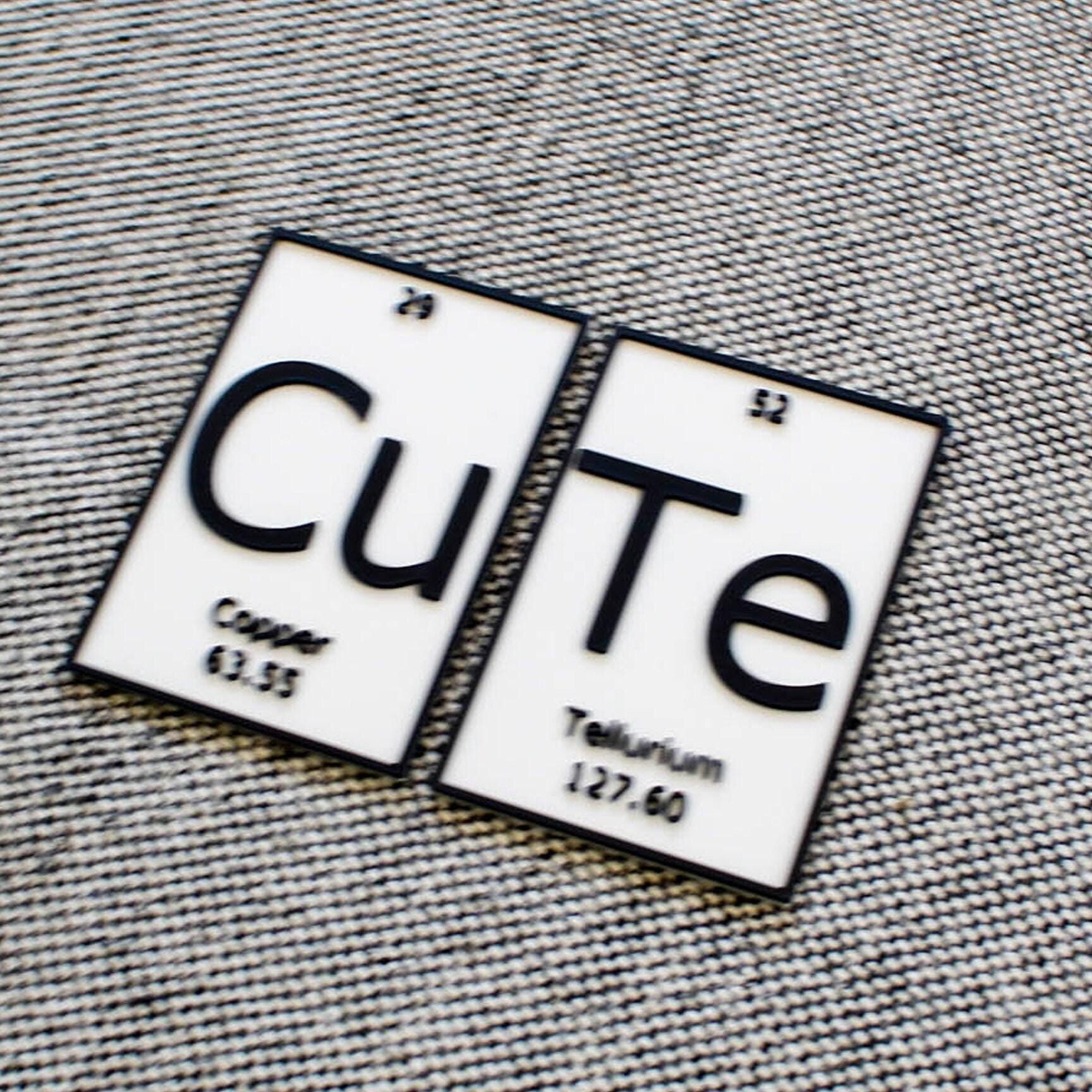 Cute Periodic Table Element Sign | Teacher Gift, Science Decor - Etsy