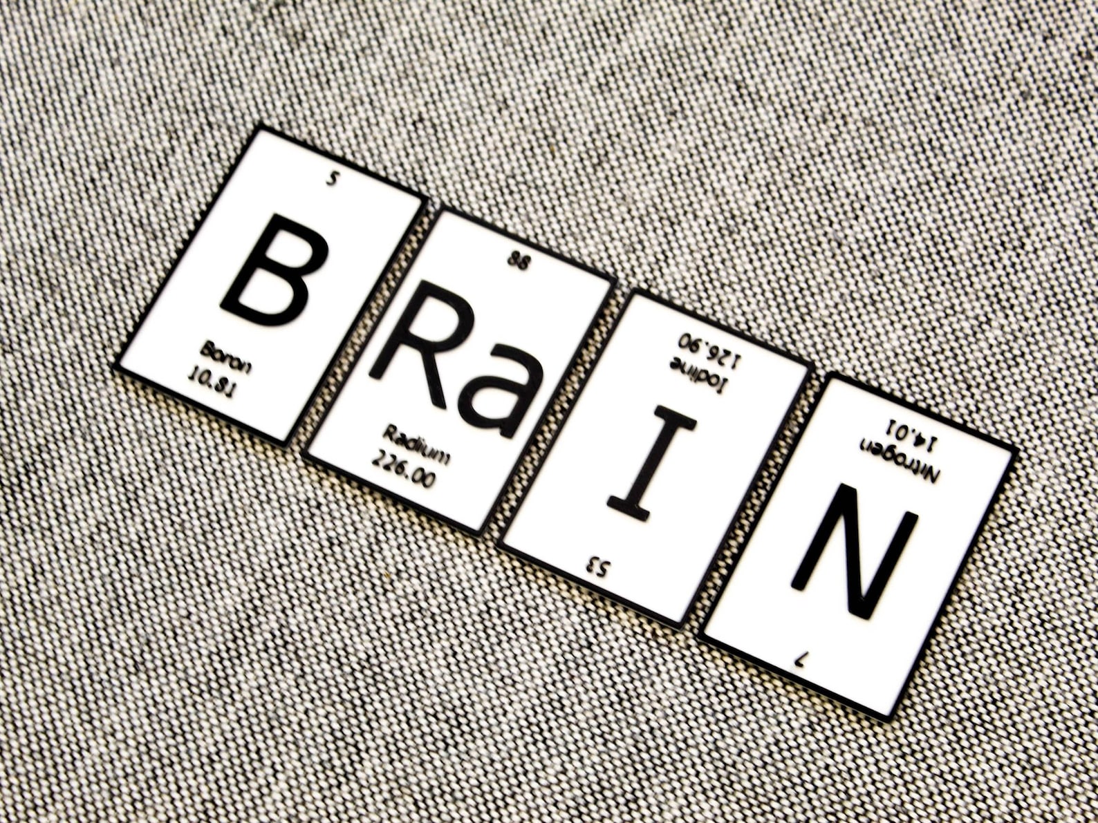 Brain | Periodic Table of Elements Wall, Desk or Shelf Sign - Etsy