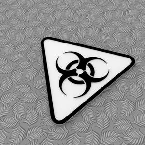 Sign Biohazard Triangle Sign - Etsy