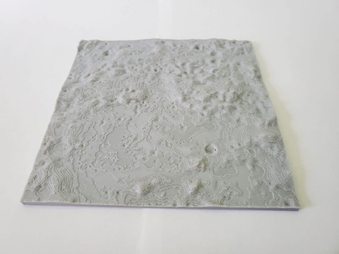 APOLLO 16 Moon Landing Site - Accurate 3D Topo Map of the Descartes ...