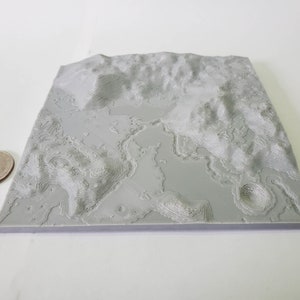 Apollo 15 Moon Landing Site Accurate 3D Topographical Map of - Etsy