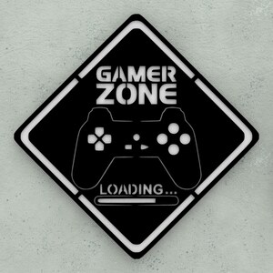 Gamer Zone Gamer Sign Game Enthusiasts - Etsy