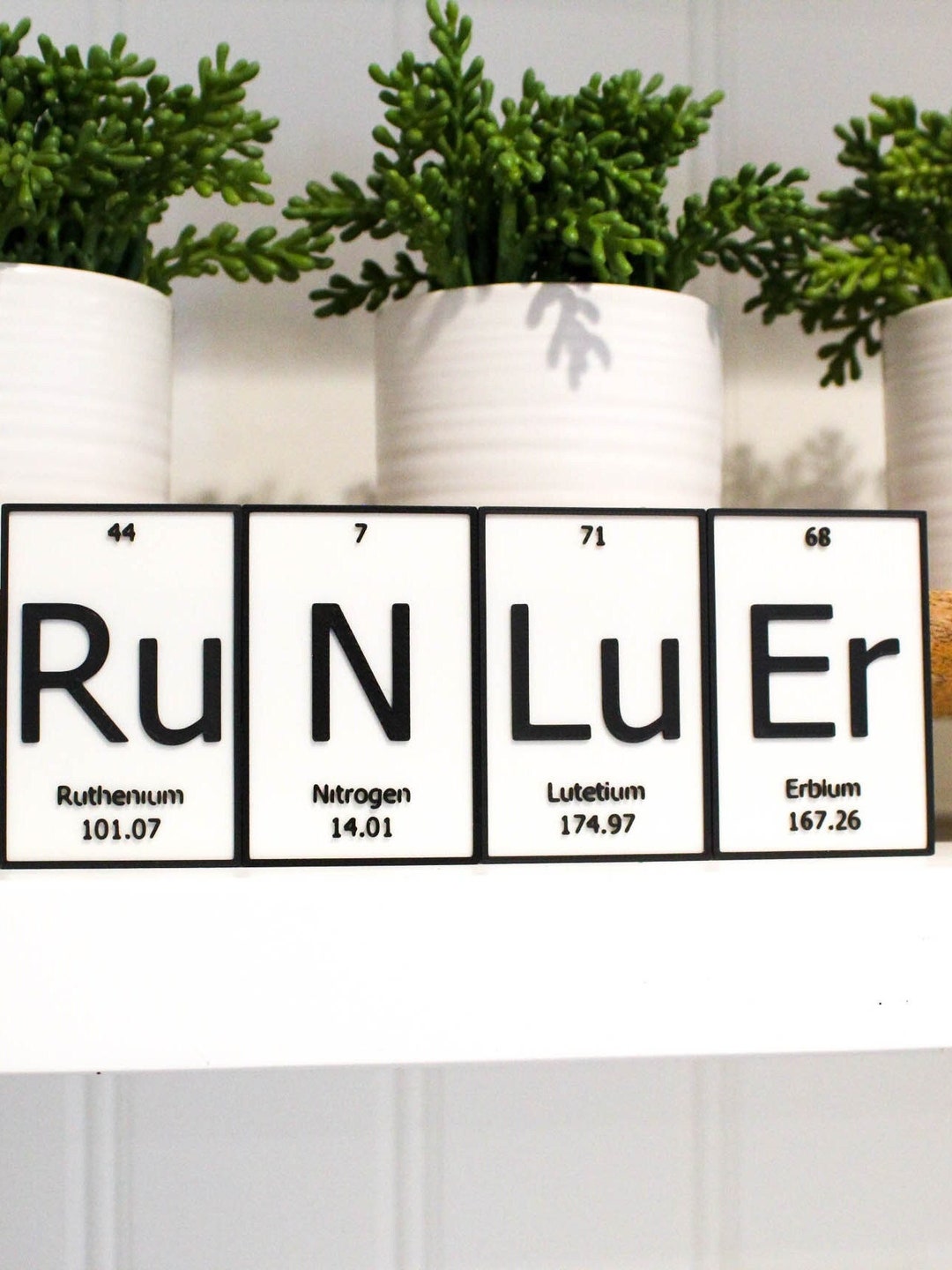 Runner Periodic Table of Elements Wall, Desk or Shelf Sign - Etsy