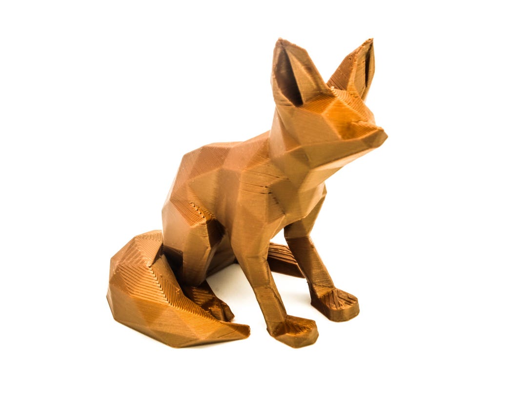 Low Poly Fennec Fox 3D – Geometric Animal Art - Etsy