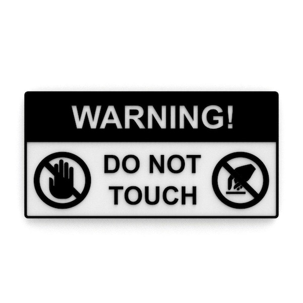 Do Not Touch Desk Sign - Etsy
