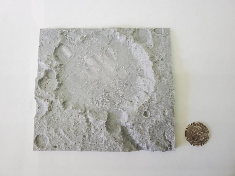 Mars 3D Topography Model of GUSEV CRATER the NASA Spirit - Etsy