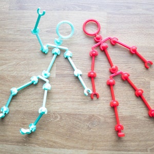 Fidget Adjustable Stick Figures 8 Tall Flexible Articulating Companions ...