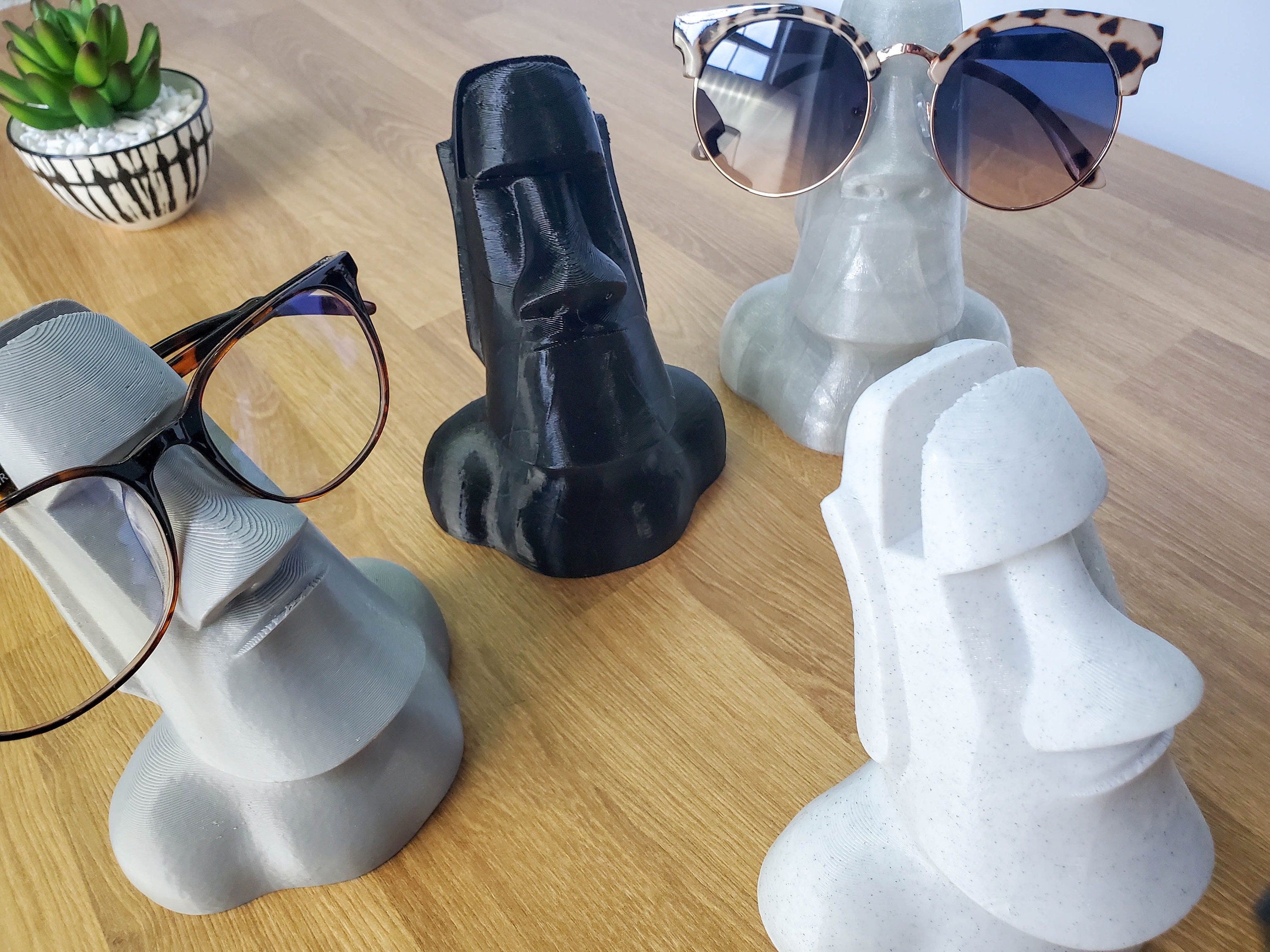 Moai Glasses Holder. Conveniently Rest Your Reading Glasses on - Etsy
