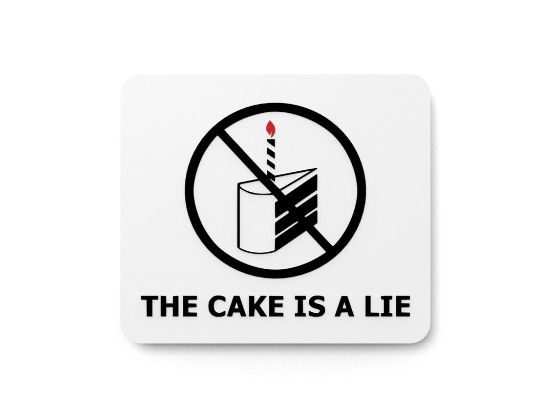 Bold 3D Printed the Cake Lie Sign Wall Art – Durable PLA Sign for Gym ...