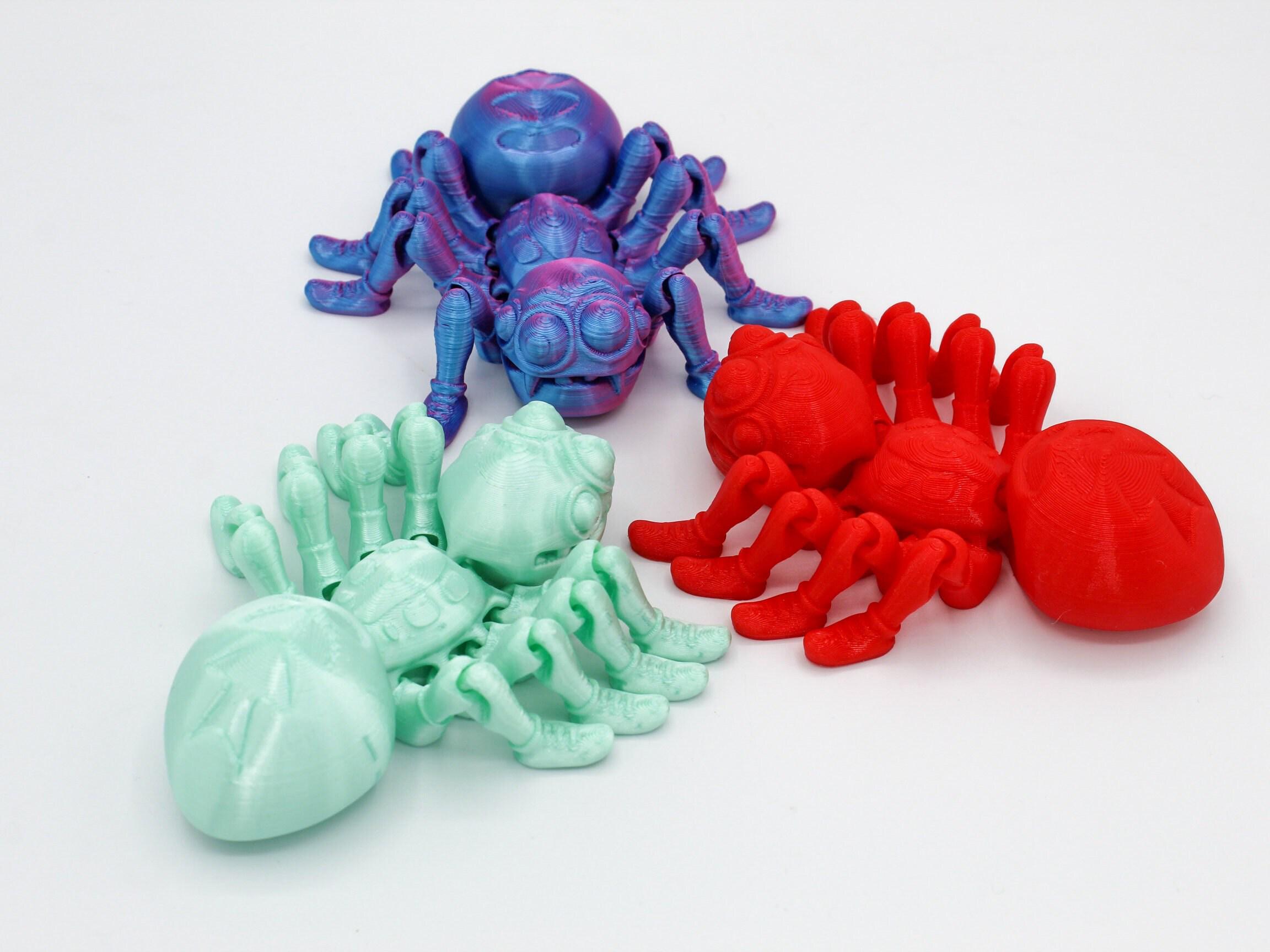 Jumbo Friendly Fidget SPIDER | Flexible Articulating 3d Printed ...