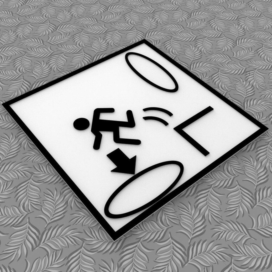 Sign | Portal Sign Hole Fall - Etsy