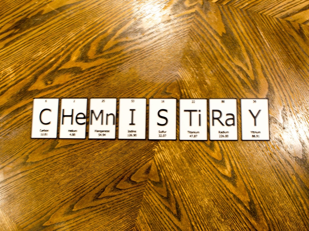 Chemnistiray | Periodic Table of Elements Wall, Desk or Shelf Sign - Etsy