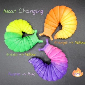 Fidget Slug AND BOWL Articulating Flexible Stim Toy Huge - Etsy