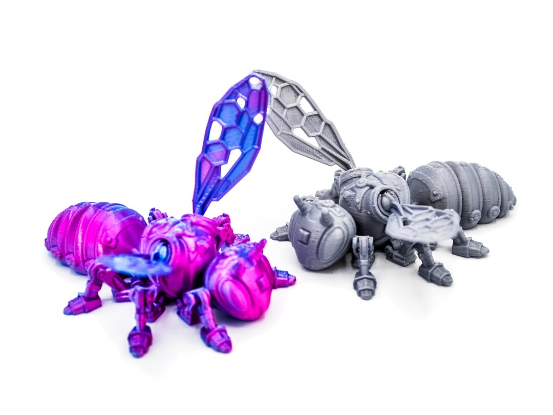 Cyber Bee Figurine 3D – Futuristic Bee Art Decor Gift - Etsy