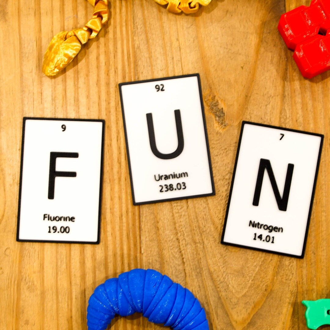 FUN Periodic Table of Elements Wall, Desk or Shelf Sign - Etsy