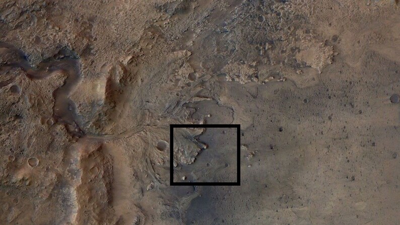 Mars 3D Topography Model of JEZERO CRATER Delta the NASA - Etsy