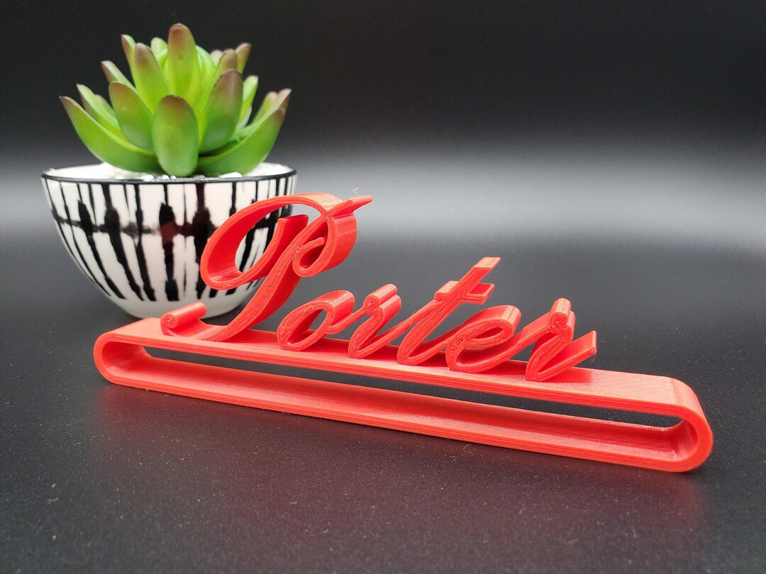 Custom Name Tag: Personalized Desk Decor - Etsy