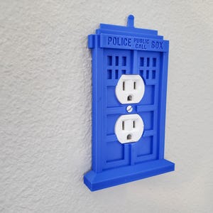 Outlet Cover - Electrical Outlet Cover | Tardis Police Box Telephone ...
