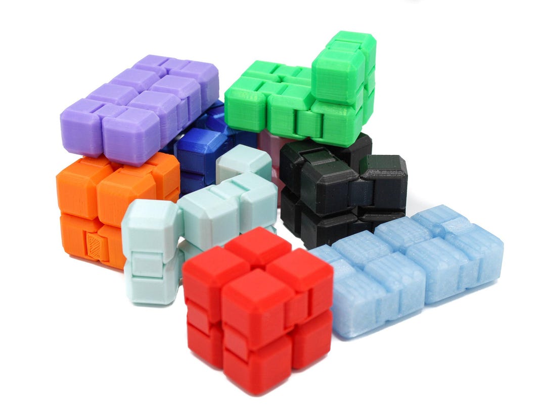 Multicolored Infinity Cubes Fidgets STIM Tools or Choose Any Single ...