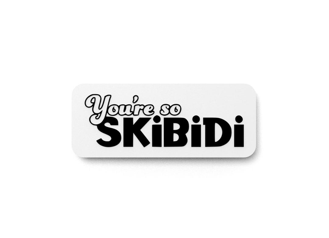 You're so Skibidi | Funny Sign for Home or Office - Etsy