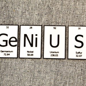 Genius Periodic Table of Elements Wall, Desk or Shelf Sign - Etsy