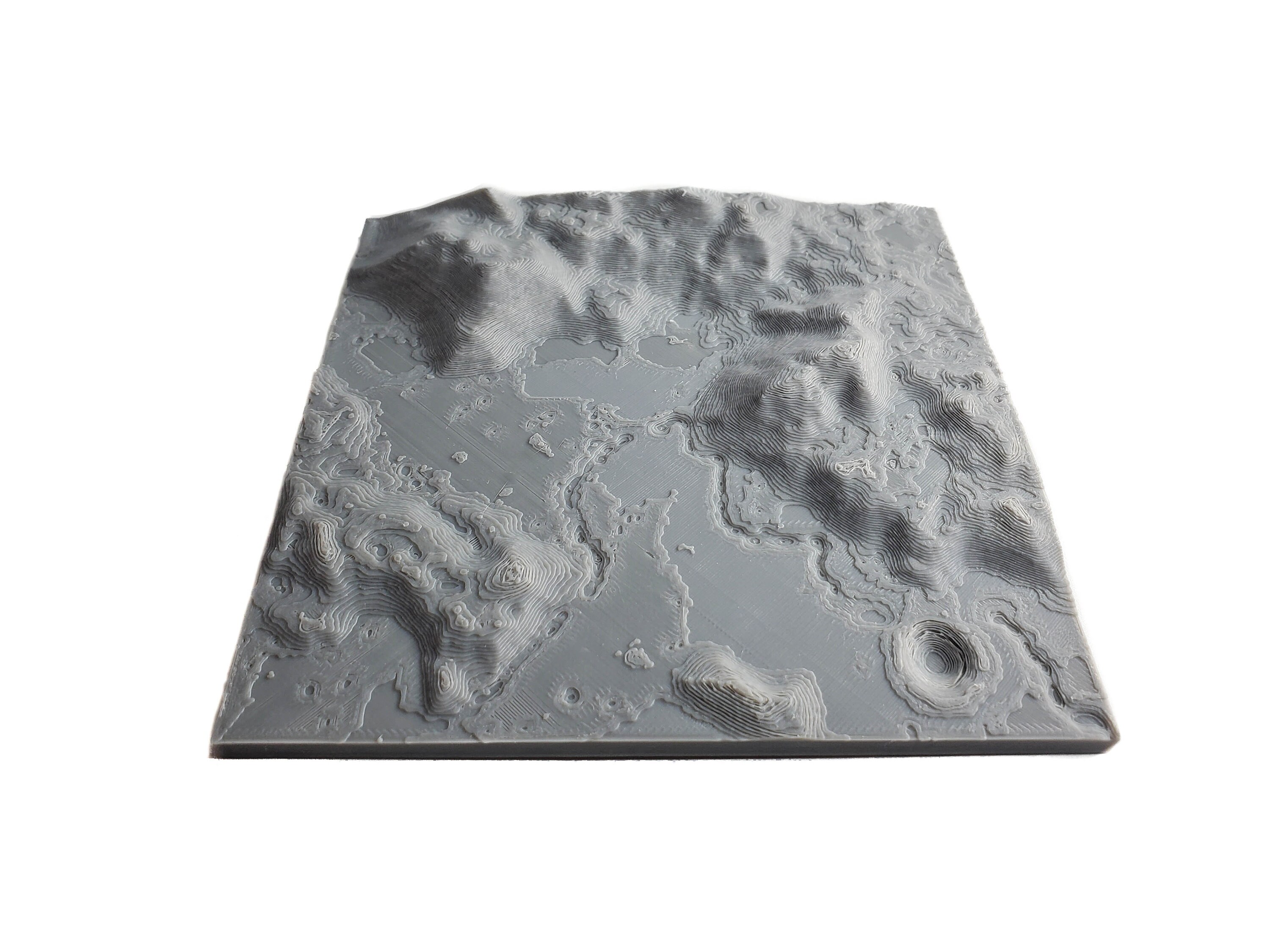 APOLLO 15 Moon Landing Site Accurate 3D Topographical Map of - Etsy