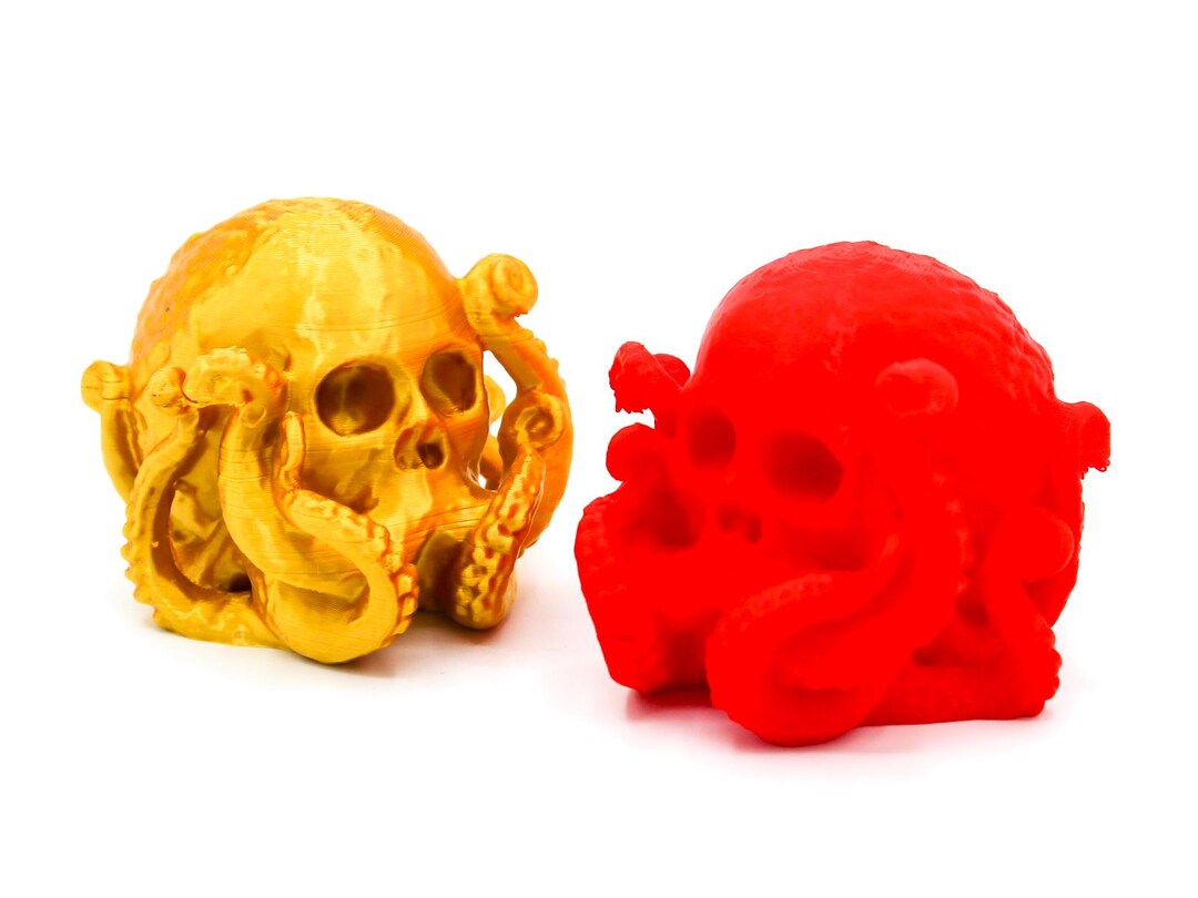 Octo Skull Figurine – Fun and Quirky 3D Printed Home Decoration - Etsy