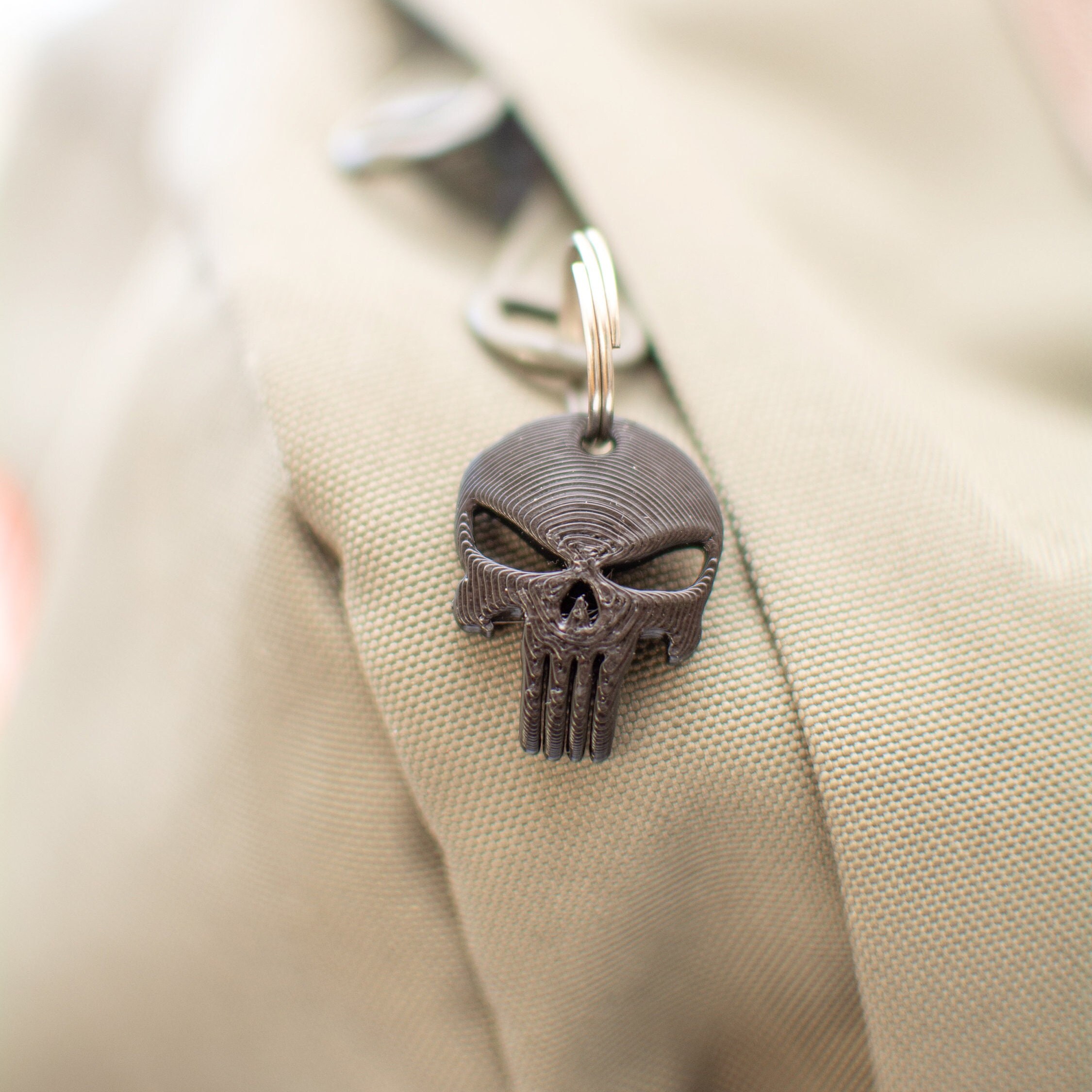 Set of 10 Punisher Skull Zipper Pull Pendent Necklace - Etsy