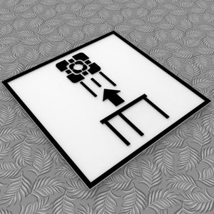 Sign Portal Sign Cube Drop - Etsy